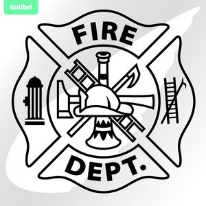 Fire Svg – Firefighter Svg – Fireman Svg – Fire Department Svg – Fire ...