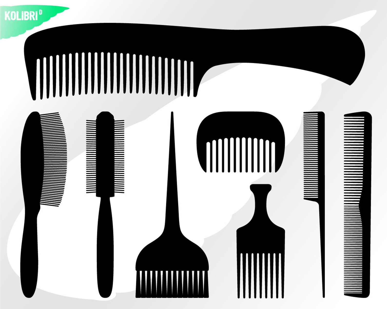Comb Svg Hairdresser Svg Hair Comb Clipart Hairbrush Svg - Etsy