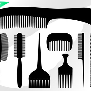 Comb Svg – Hairdresser Svg – Hair Comb Clipart – Hairbrush Svg ...