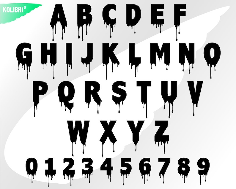 Dripping Letters Svg – Dripping Svg – Saucy Svg – Alphabet Text Svg ...