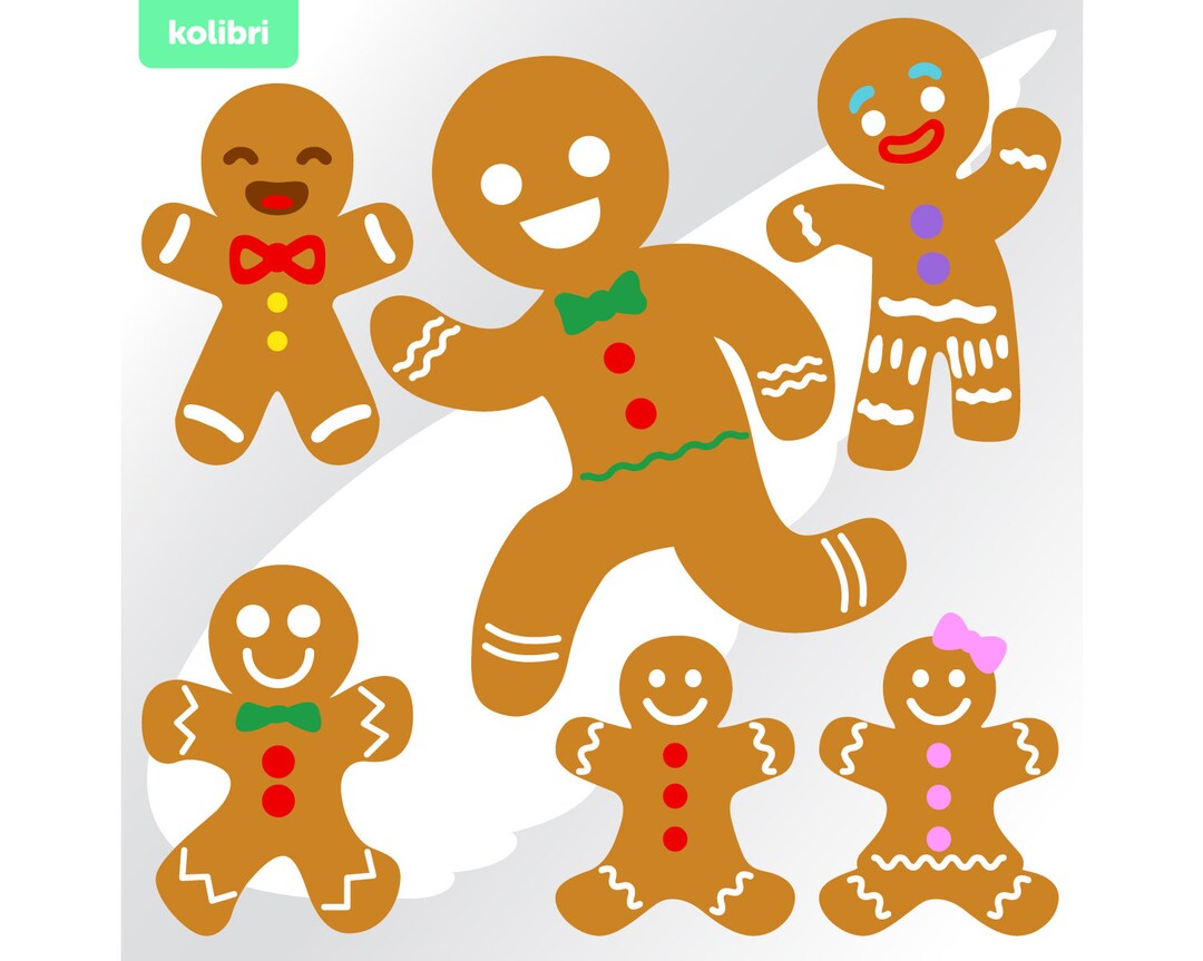 Gingerbread Man Svg – Gingerbread Girl Png – Gingerbread Svg – Holiday ...