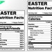 Easter Svg – Nutrition Facts Svg – Nutrition Svg – Easter Facts Clipart ...