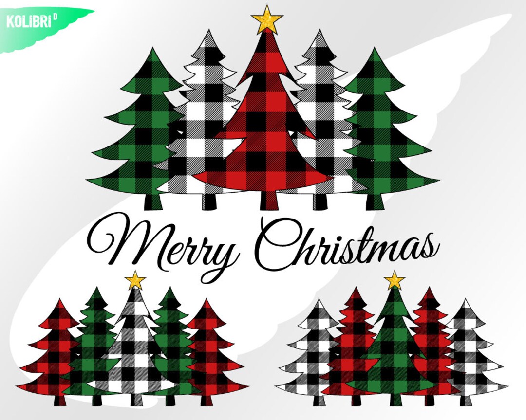 Buffalo Plaid Christmas Tree Png – Christmas Tree Sublimation – Merry ...