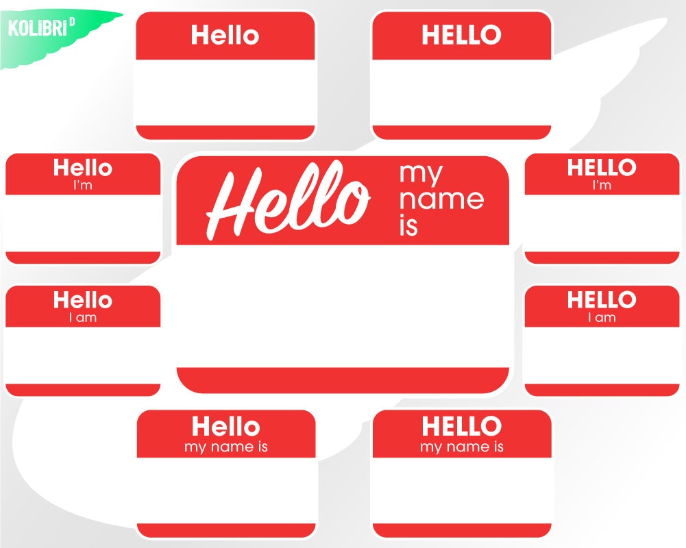 Hello Svg – Hello My Name is Svg – Hello Clipart – Hello Tag – Name Svg ...