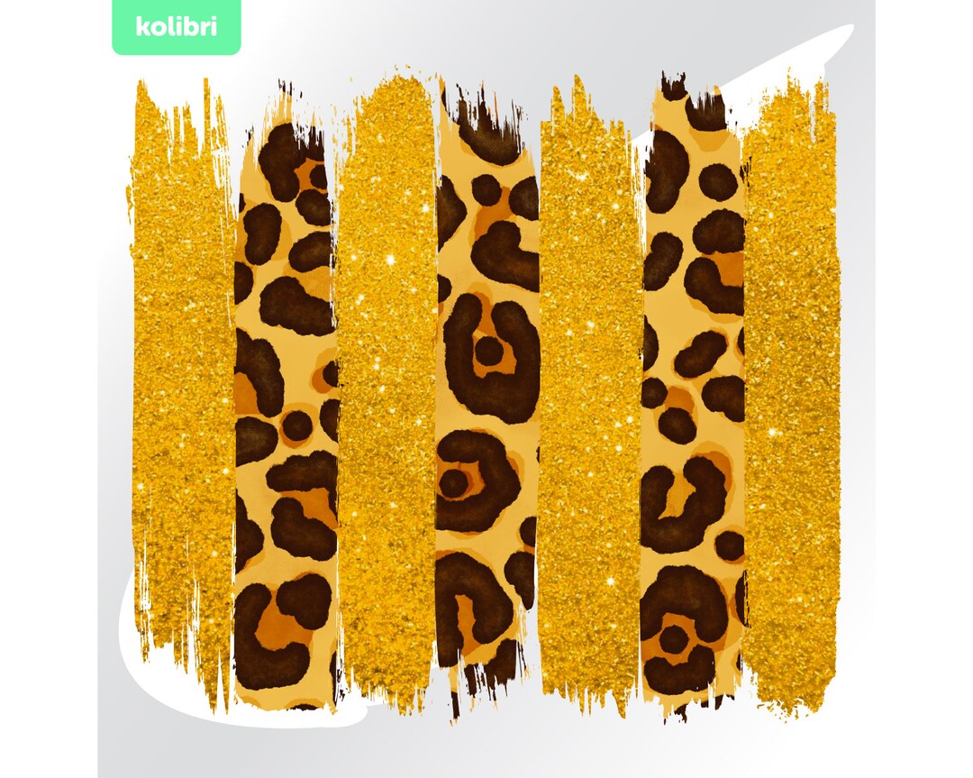 Leopard Brush Strokes Png – Gold Brush Strokes Png – Brush Svg – Brush ...