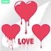 Love Svg – Dripping Heart Svg – Bleeding Love Clipart – Valentines Day ...