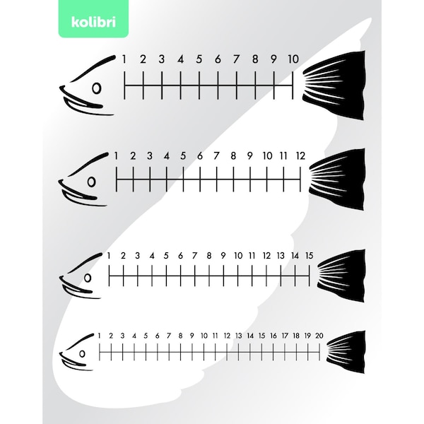 Fish Ruler Svg - Etsy