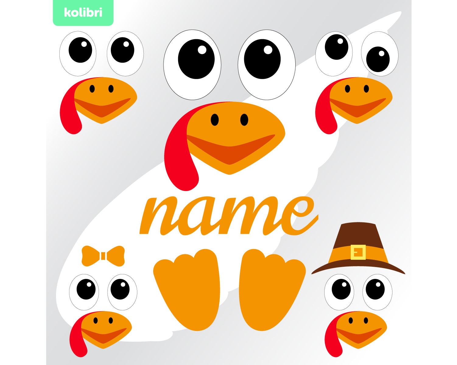 Turkey Face Clip Art