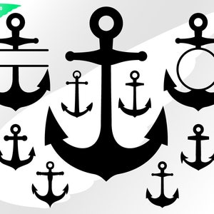 Anchor Svg – Anchor Frame Svg – Anchor Monogram Svg – Anchor Clipart ...