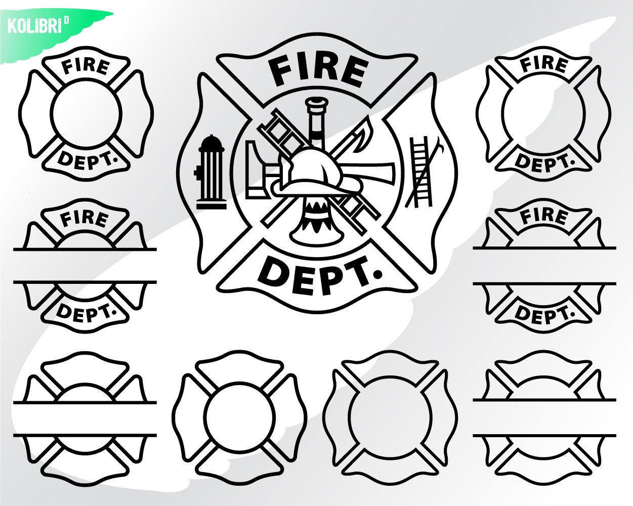 Fuego svg Bombero svg Bombero svg Departamento de - Etsy México