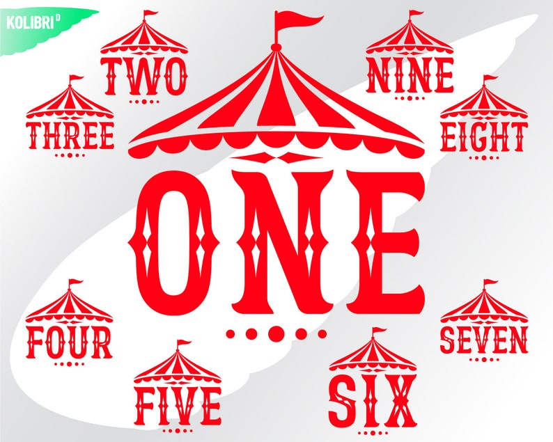 Birthday Numbers Svg – Carnival Svg – Circus Svg – Carnival Birthday ...