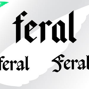 Feral Svg – Feral Png – Feral Retro Svg – Gothic Feral Svg – Feral ...