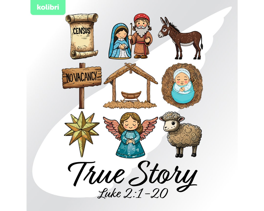 True Story Png – Nativity Png – True Story Sublimation – Christmas Png ...