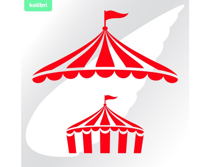Big Top Circus Tent Carnival. Svg Png Eps Dxf Cut Files. - Etsy Canada