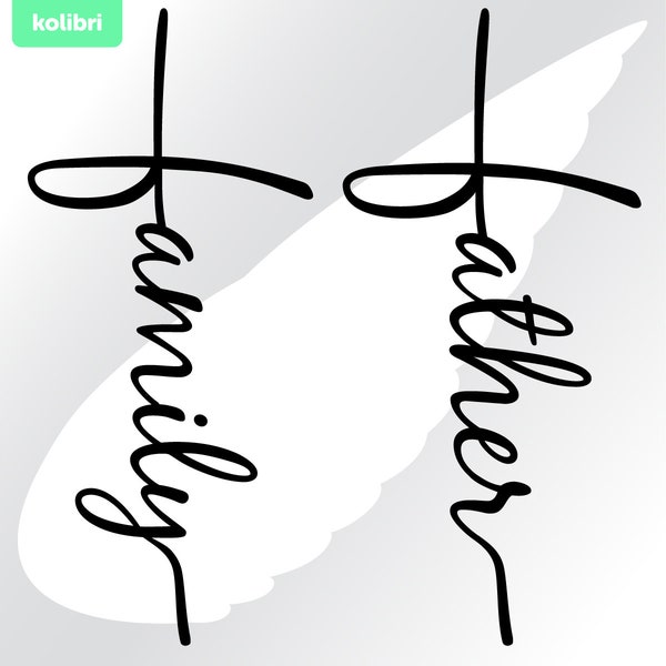 Family Cross Clipart - Etsy