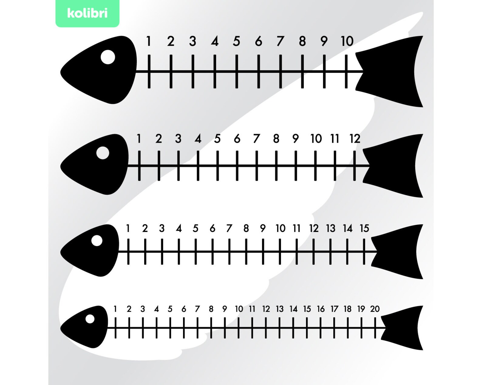 Fish Ruler Svg – Fish Ruler Clipart – Fish Svg – Fish Clipart – Fishing ...
