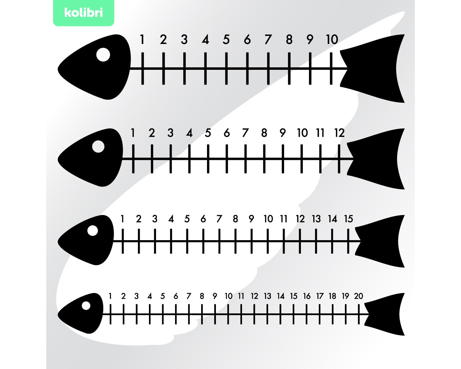Fish Ruler Svg – Fish Ruler Clipart – Fish Svg – Fish Clipart – Fishing ...