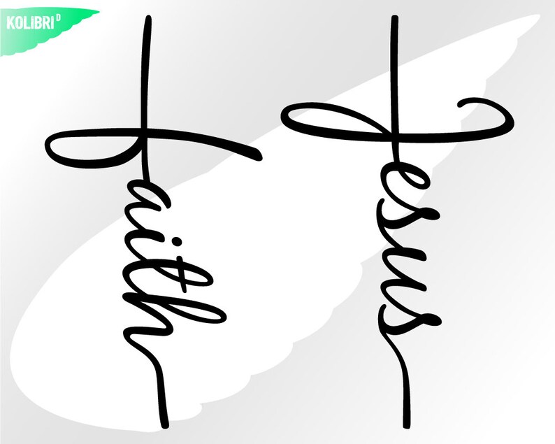 Fe svg Fe cruz svg Jesús cruz clipart Jesús svg Jesús - Etsy España