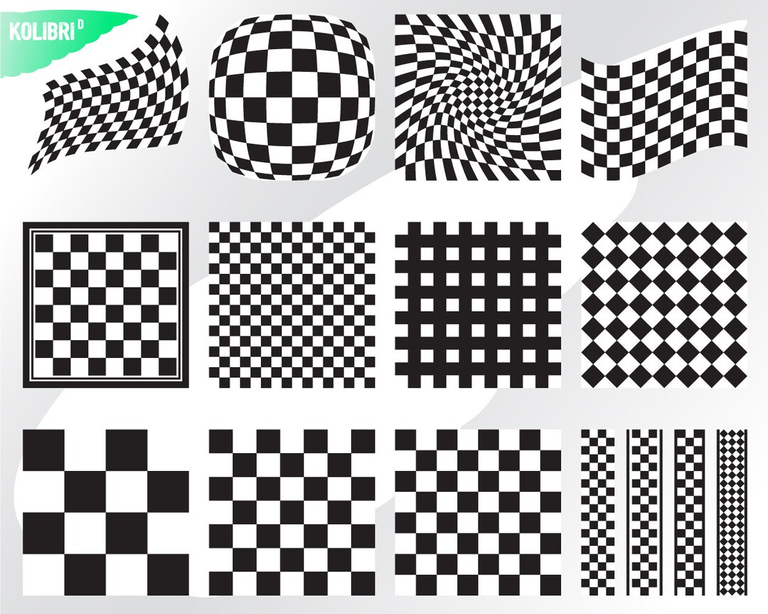 Checkered Pattern Svg Chess Seamless Checkered Svg Rally - Etsy