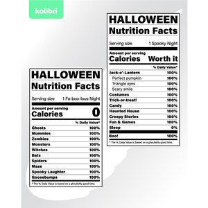 Halloween Svg – Nutrition Facts Svg – Nutrition Svg – Halloween Facts ...