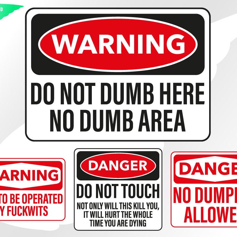 Funny Warning Signs - Etsy Australia