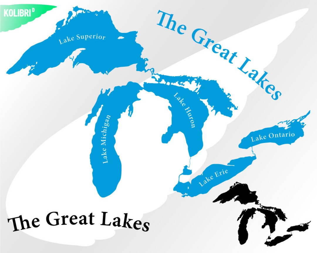 Great Lakes Svg – Great Lakes Clipart – Superior Svg – Michigan Svg ...