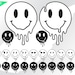 Melting Smile Face Svg – Smile Svg – Drippy Smile Svg – Dripping Smile ...