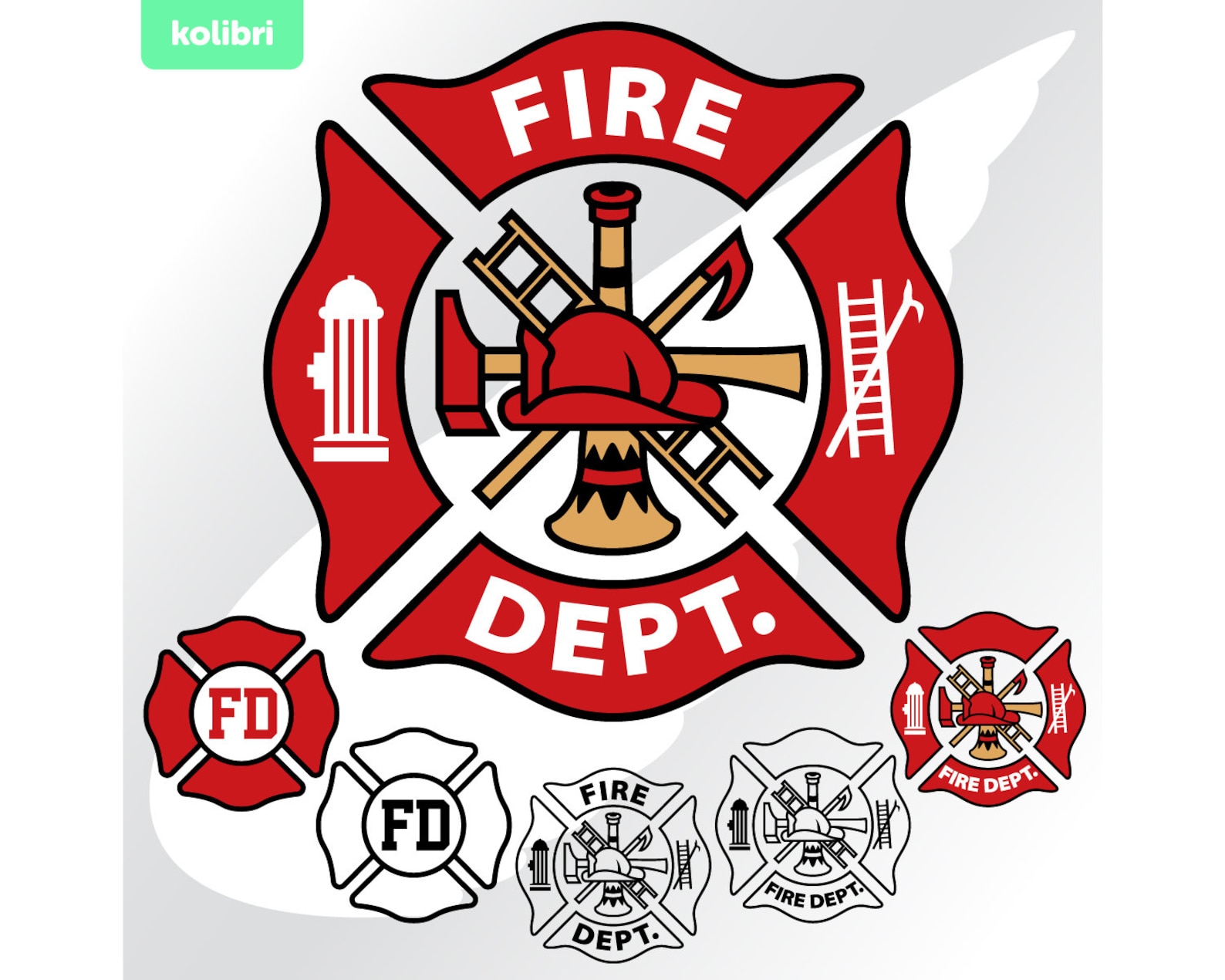 Fire Dept Svg – Firefighter Svg – Dept Clipart – Fire Department Svg ...