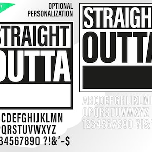 Straight Outta Svg Straight Svg Template Custom Design Svg - Etsy