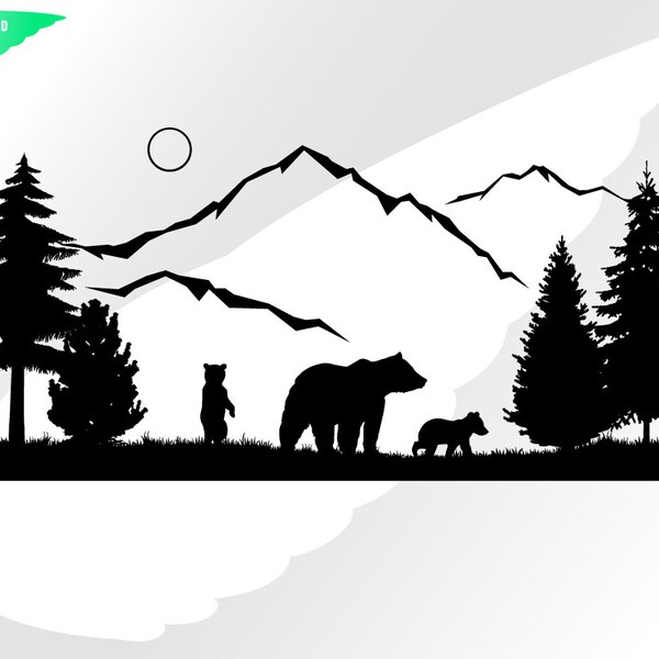 Nature Scene Svg - Etsy