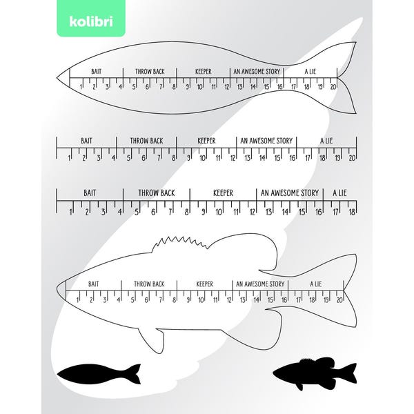 Fish Ruler Svg - Etsy