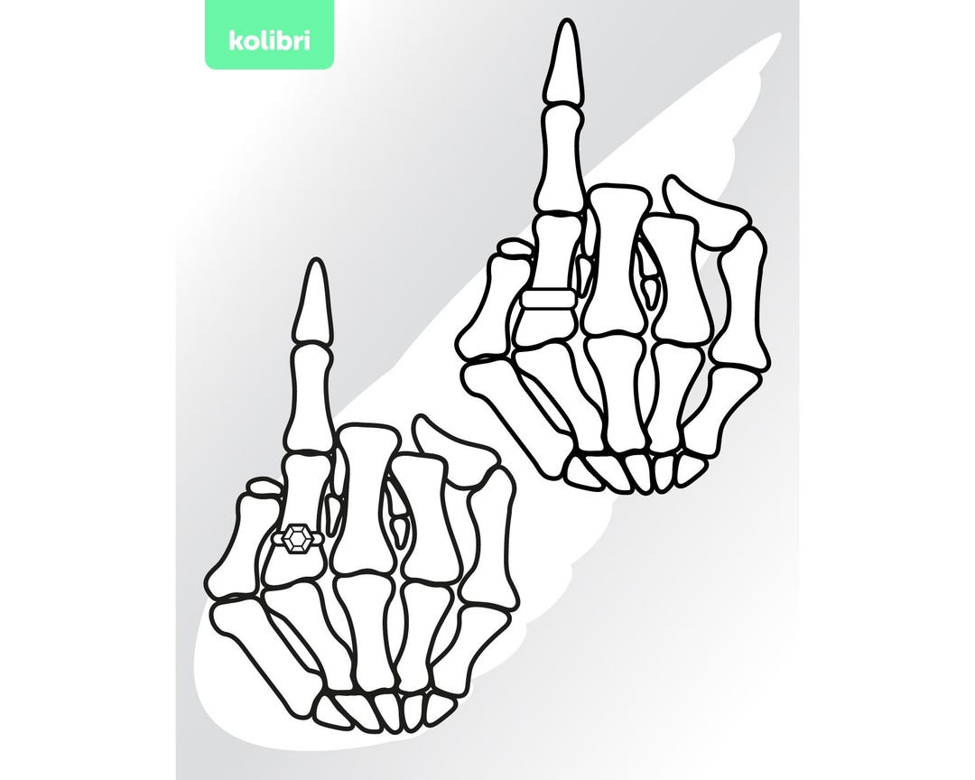 Skeleton Bride Finger Svg – Skeleton Svg – Bride Svg – Groom Svg ...