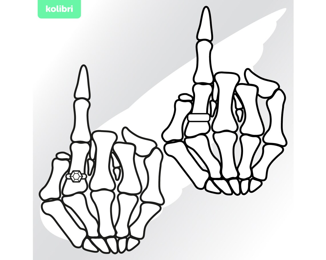 Skeleton Bride Finger Svg – Skeleton Svg – Bride Svg – Groom Svg ...