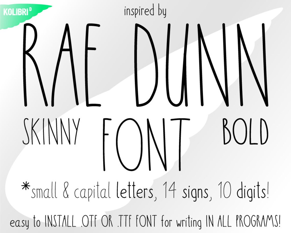 Farmhouse Font Inspired by Rae Dunn Font Otf Ttf Font - Etsy