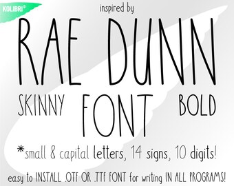Rae Dunn Font Svg - Etsy