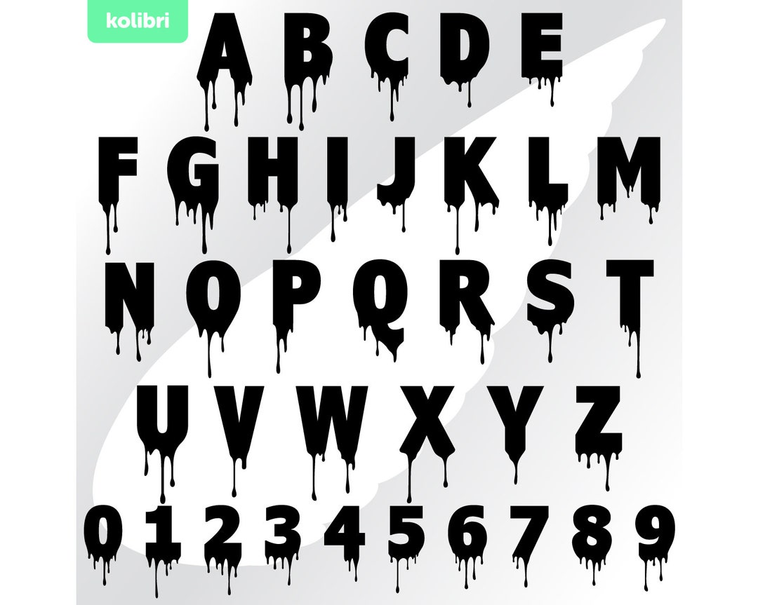 Letters Dripping X