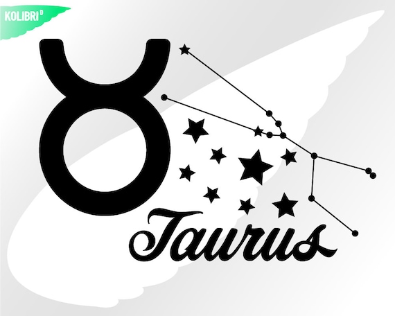 Taurus Svg Zodiac Svg Horoscope Svg Stars Svg Taurus - Etsy