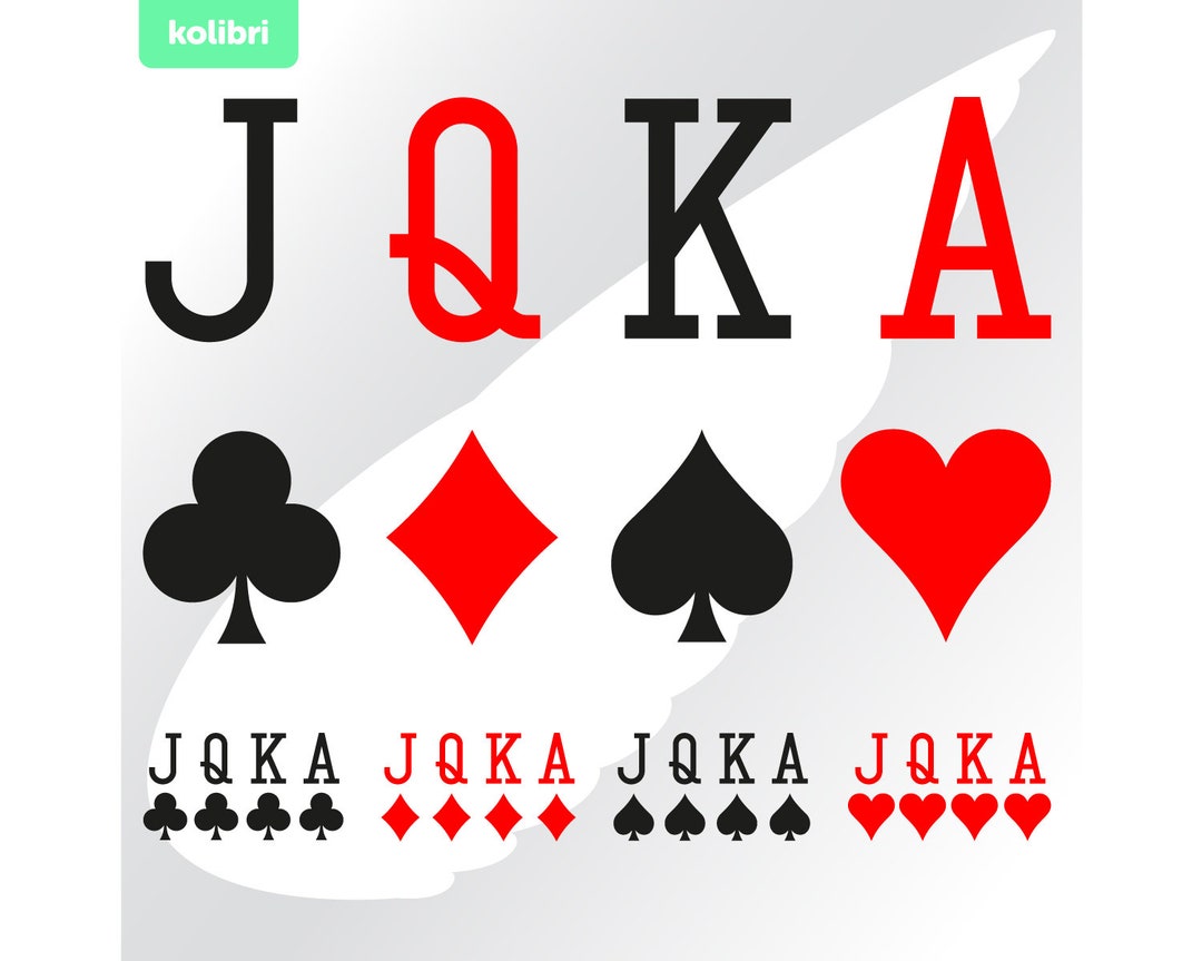 Playing Card Suits Svg – Playing Cards Svg – Card Suits Clipart ...