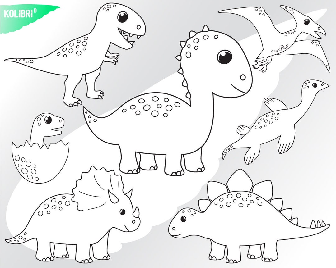 Baby Dinosaur Svg – Dinosaur Clipart – Dino Svg – Dino Clipart ...