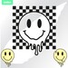 Checkered Smile Svg – Drippy Smile Svg – Melting Smile Svg – Pattern ...