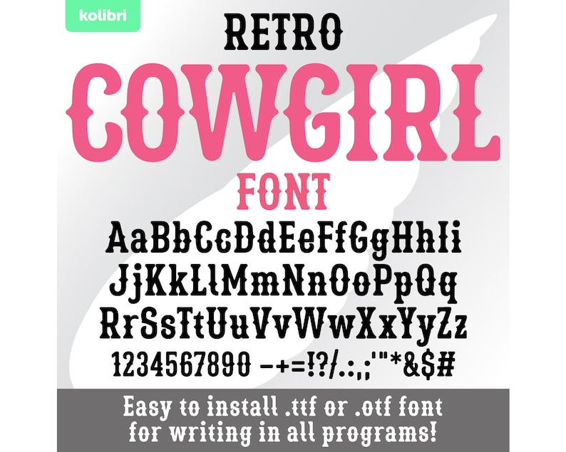 Cowgirl Font Svg – Cowboy Svg – Western Rodeo Svg – Girl Letters Svg ...