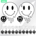 Melting Smile Face Svg – Smile Svg – Drippy Smile Svg – Dripping Smile ...