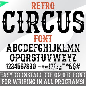 Circus Font Svg Circus Svg Carnival Svg Alphabet Letters - Etsy Australia