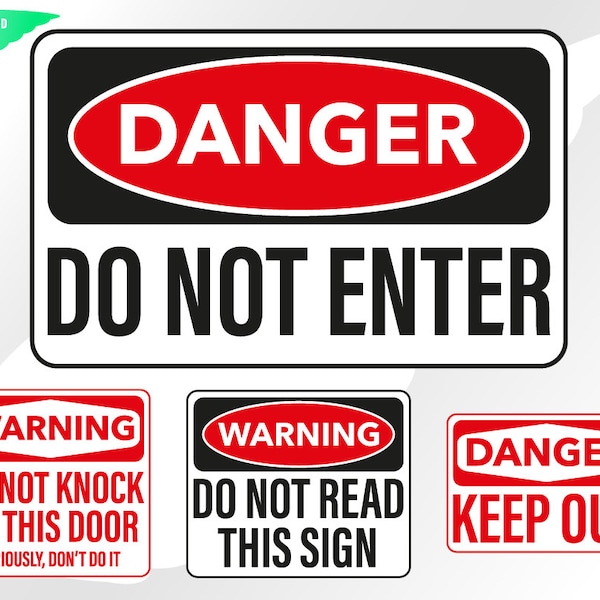 Keep Out Do Not Enter Signs - Etsy