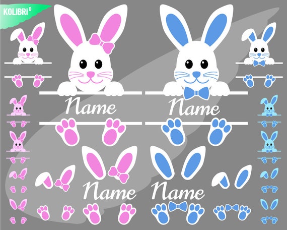 Bunny Svg Easter Bunny Svg Bunny Name Svg Rabbit Easter - Etsy