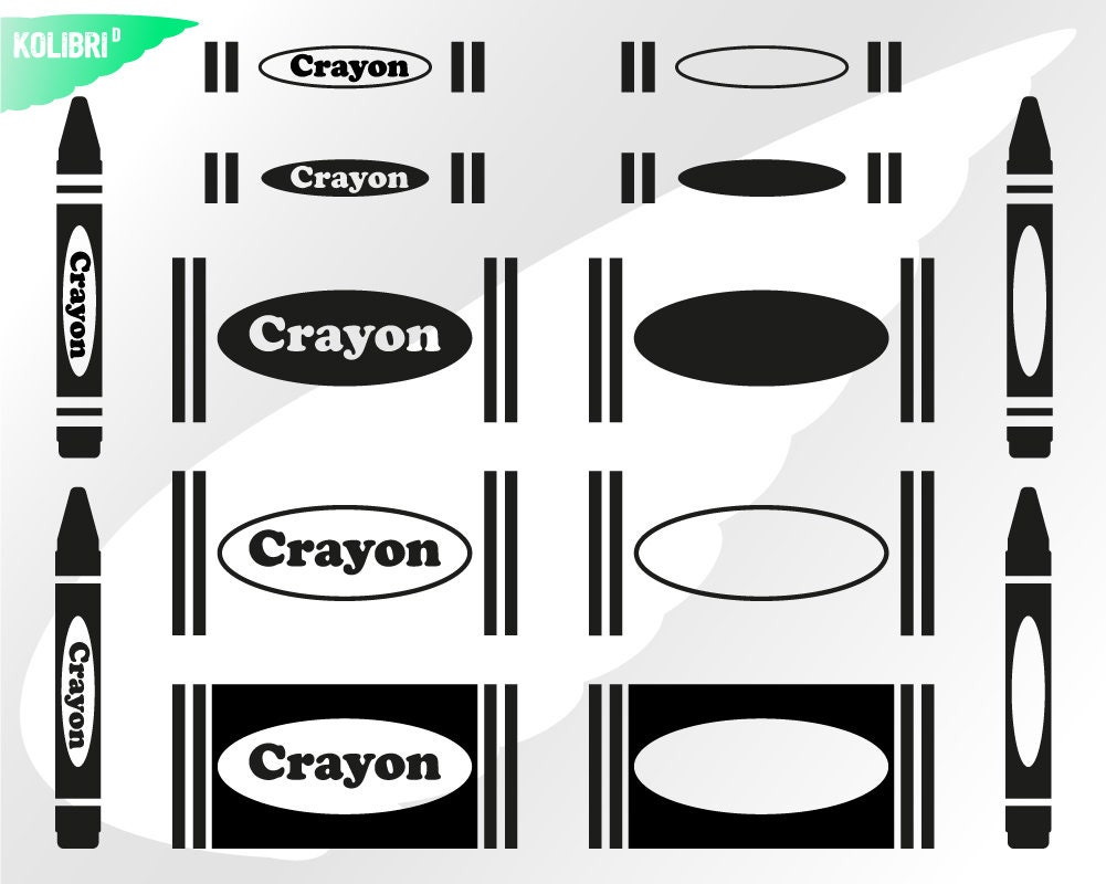Paper, Party & Kids eps dxf Crayon svg Painting svg Crayon Wrapper ...