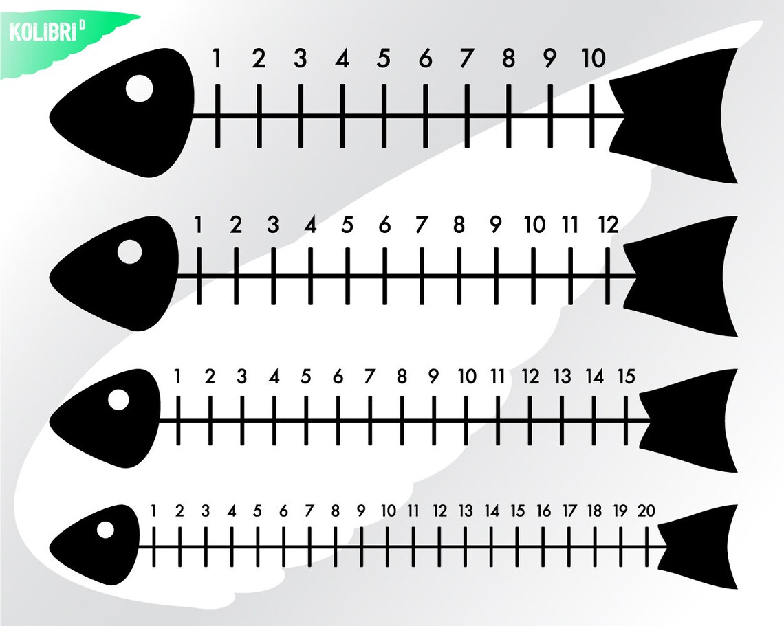 Fish Ruler Svg – Fish Ruler Clipart – Fish Svg – Fish Clipart – Fishing ...