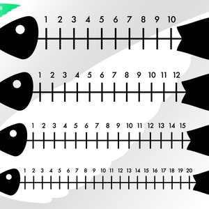 Fish Ruler Svg – Fish Ruler Clipart – Fish Svg – Fish Clipart – Fishing ...