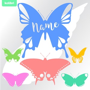 Butterfly Svg – Butterfly Clipart – Butterfly Wing Svg – Baby Name Svg ...