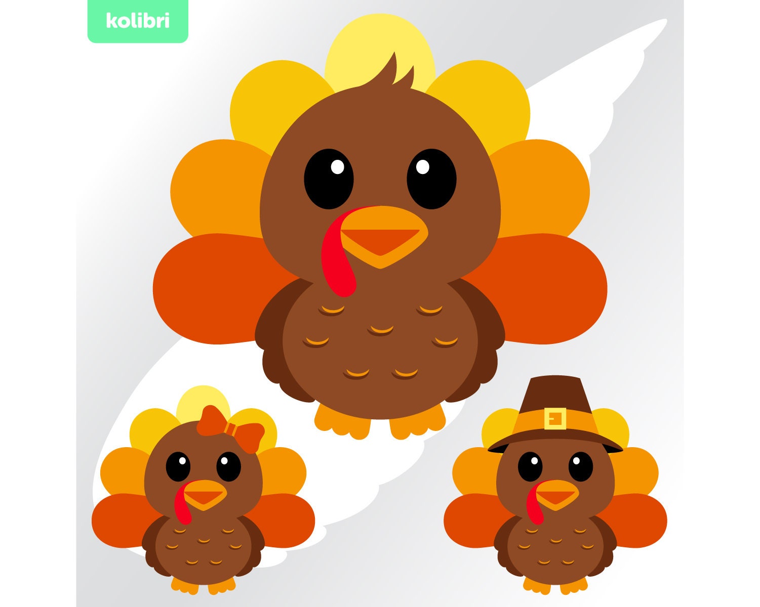 Tiny Turkey Clip Art